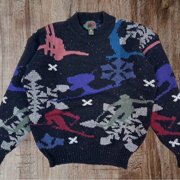 Vintage | Sweaters | Vintage Boston Traders Wool Ski Sweater | Poshmark